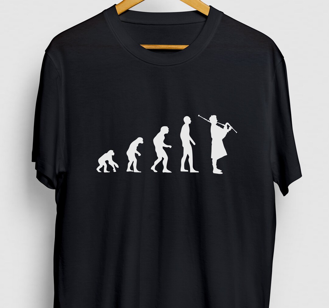 Bagpipe Evolution Bagpipe Gift, Funny Scottish Shirt, Funny Irish Tee ...