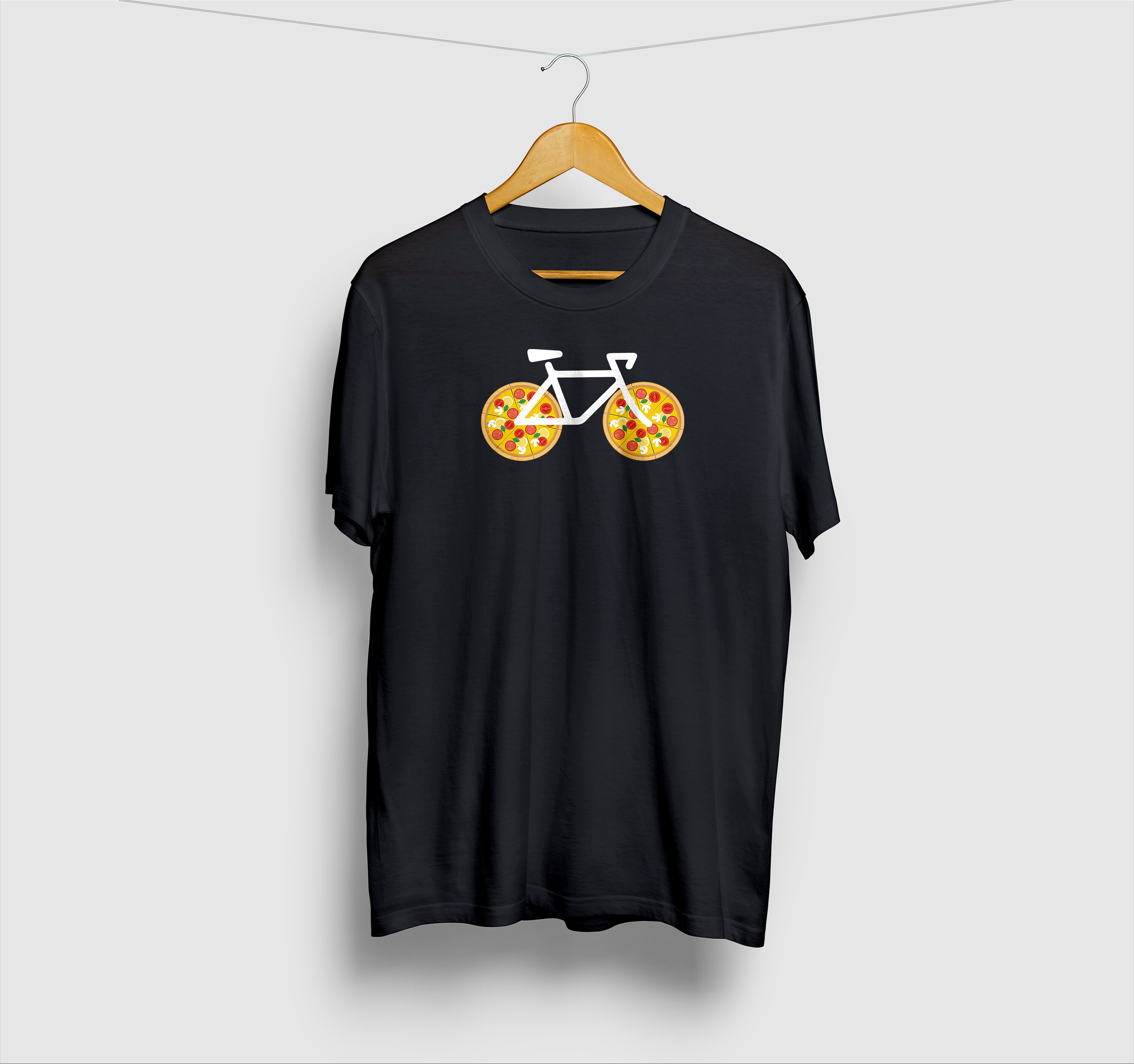 Pizza Bike Funny Bicycle Shirt, Cycling Shirt, Bicycle Gift, Bicycle ...
