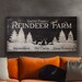 Reindeer Farm Sign Personalized Christmas Rustic Farmhouse Vintage ...