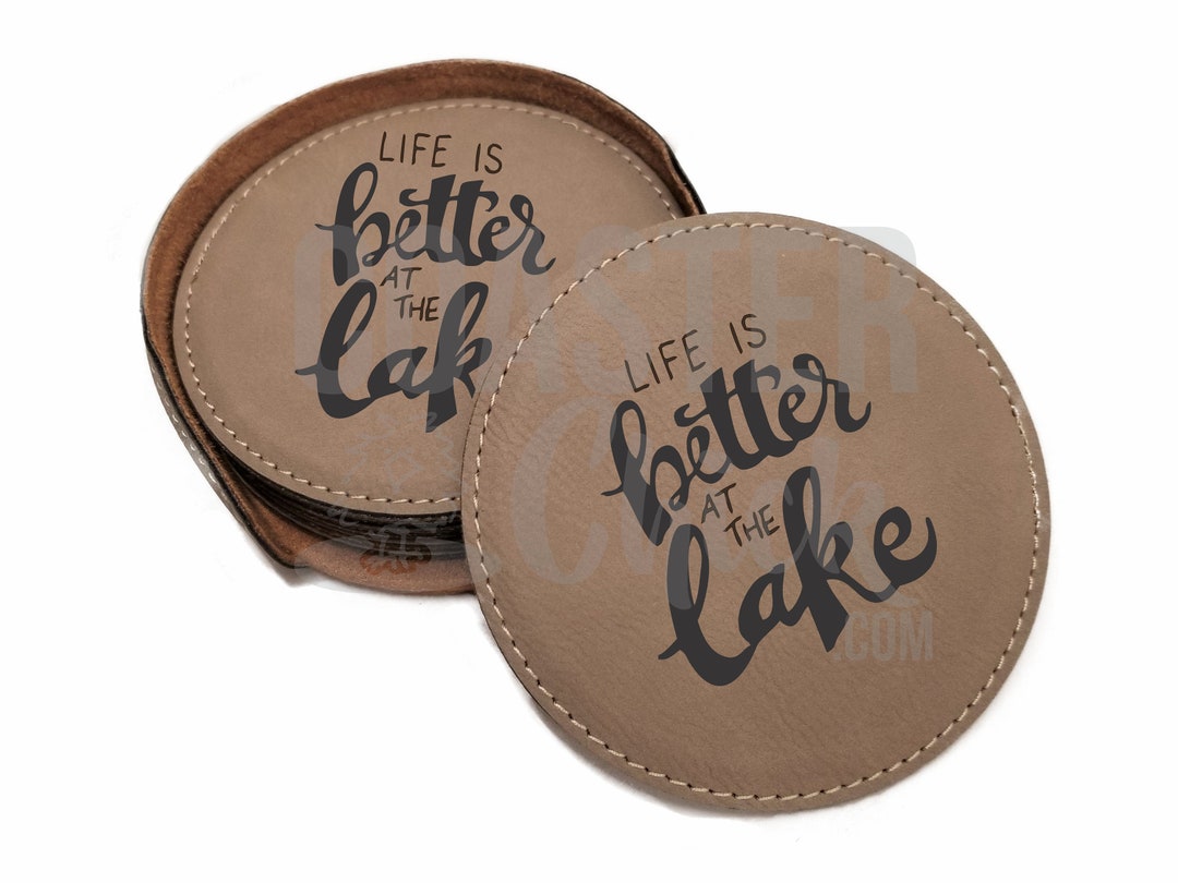 Life is Better at the Lake Coaster Set, Family Friendly Camp Decor ...
