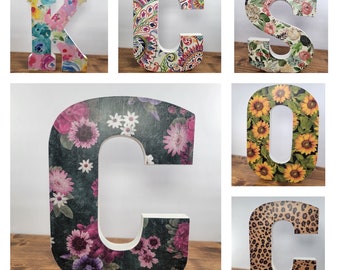 Painted Wooden Letter E Typewriter Font Various Finishes - Etsy