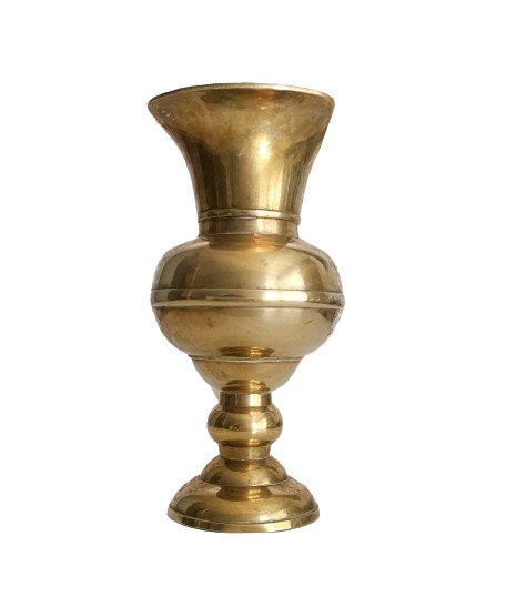 Vintage MCM Solid Brass Medium Size Pitcher Home Decor Shelf Display ...