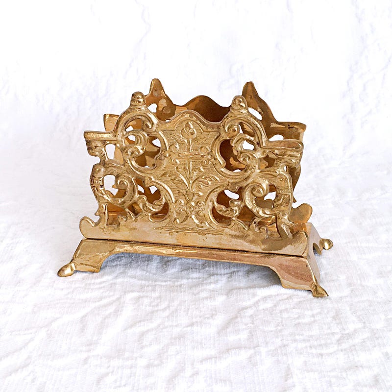 Brass Letter Holder - Etsy