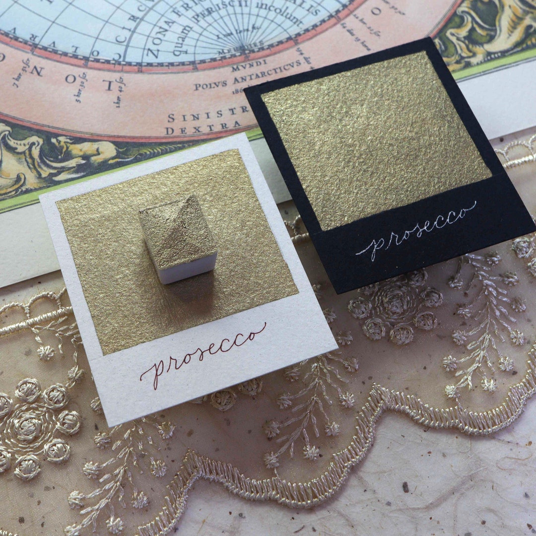 Prosecco - SHIMMER Color Calligraphy Solid Ink - Single Half Pan of ...