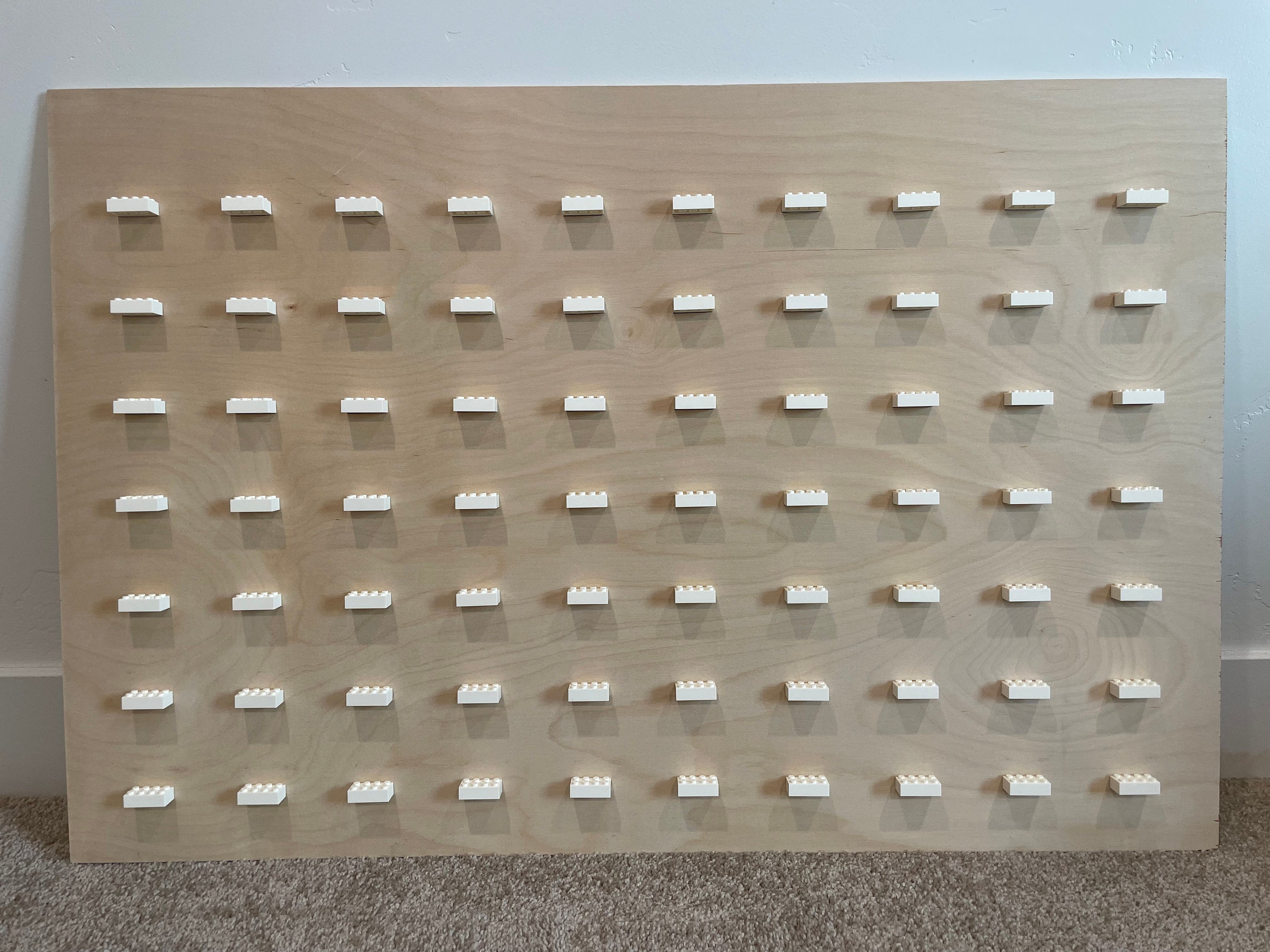 Brick Minifigure Wall Display, 70 Minifigures - Etsy