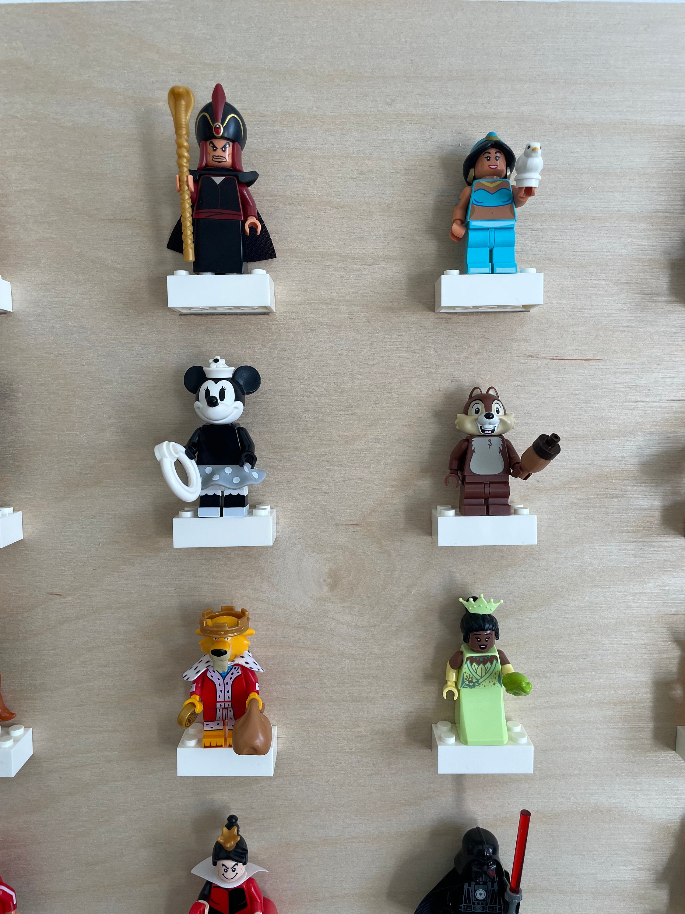 Brick Minifigure Wall Display, 70 Minifigures - Etsy