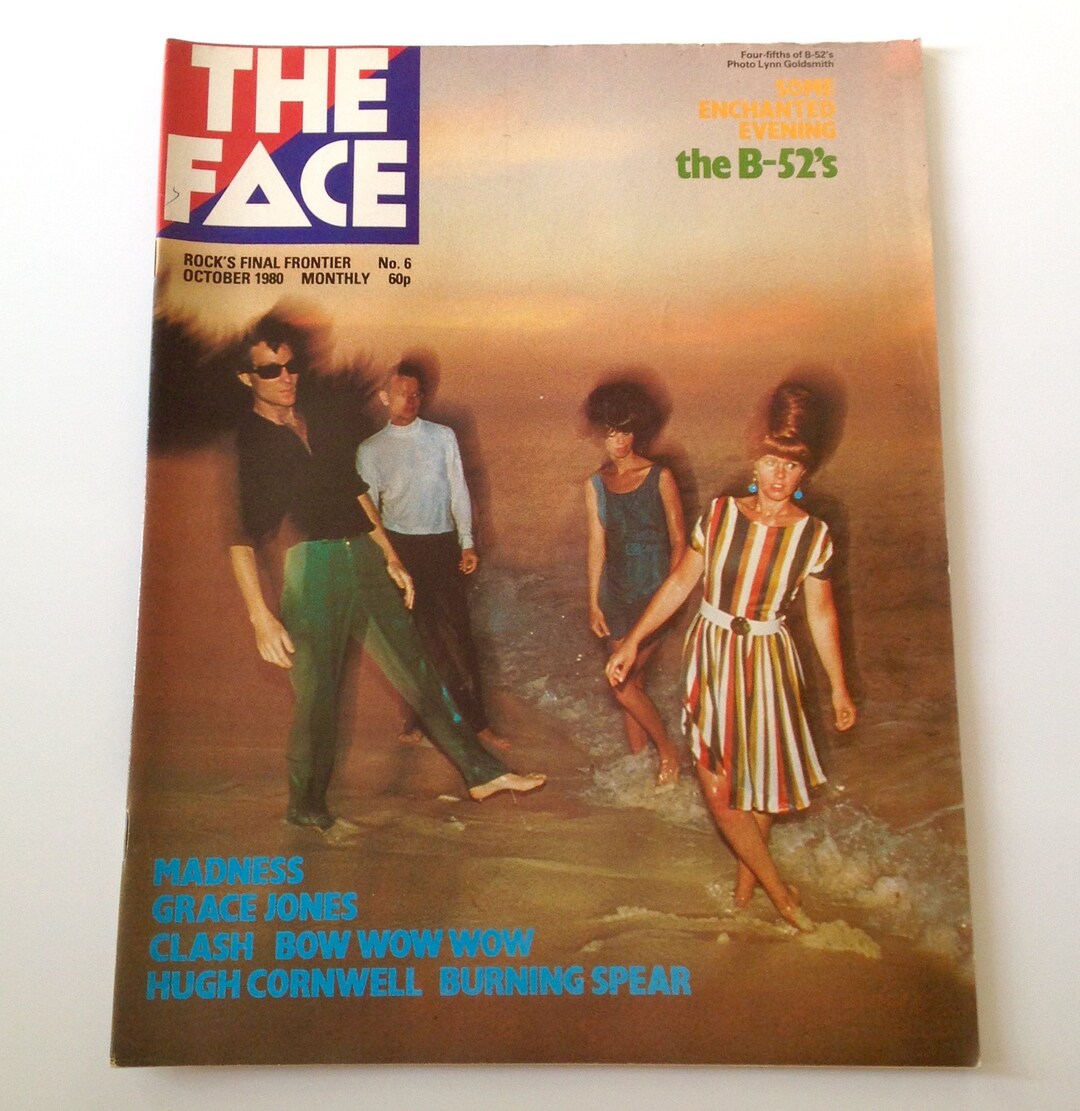 The Face Magazine Oct 80 the B52s the Clash Grace Jones - Etsy