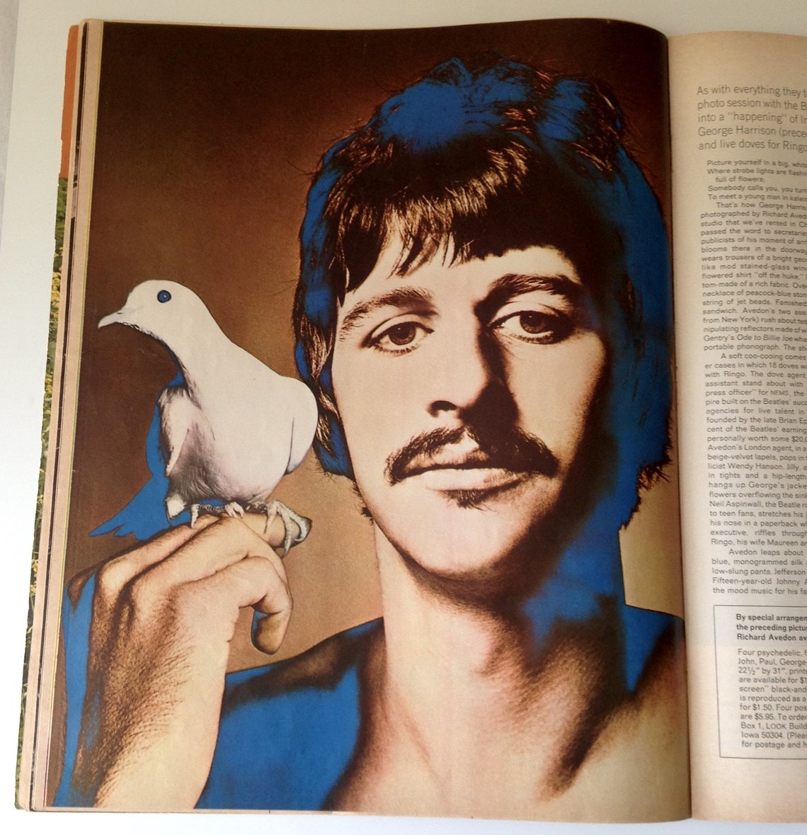 Look Magazine Jan 1968 The Beatles John Lennon Paul McCartney Ringo ...