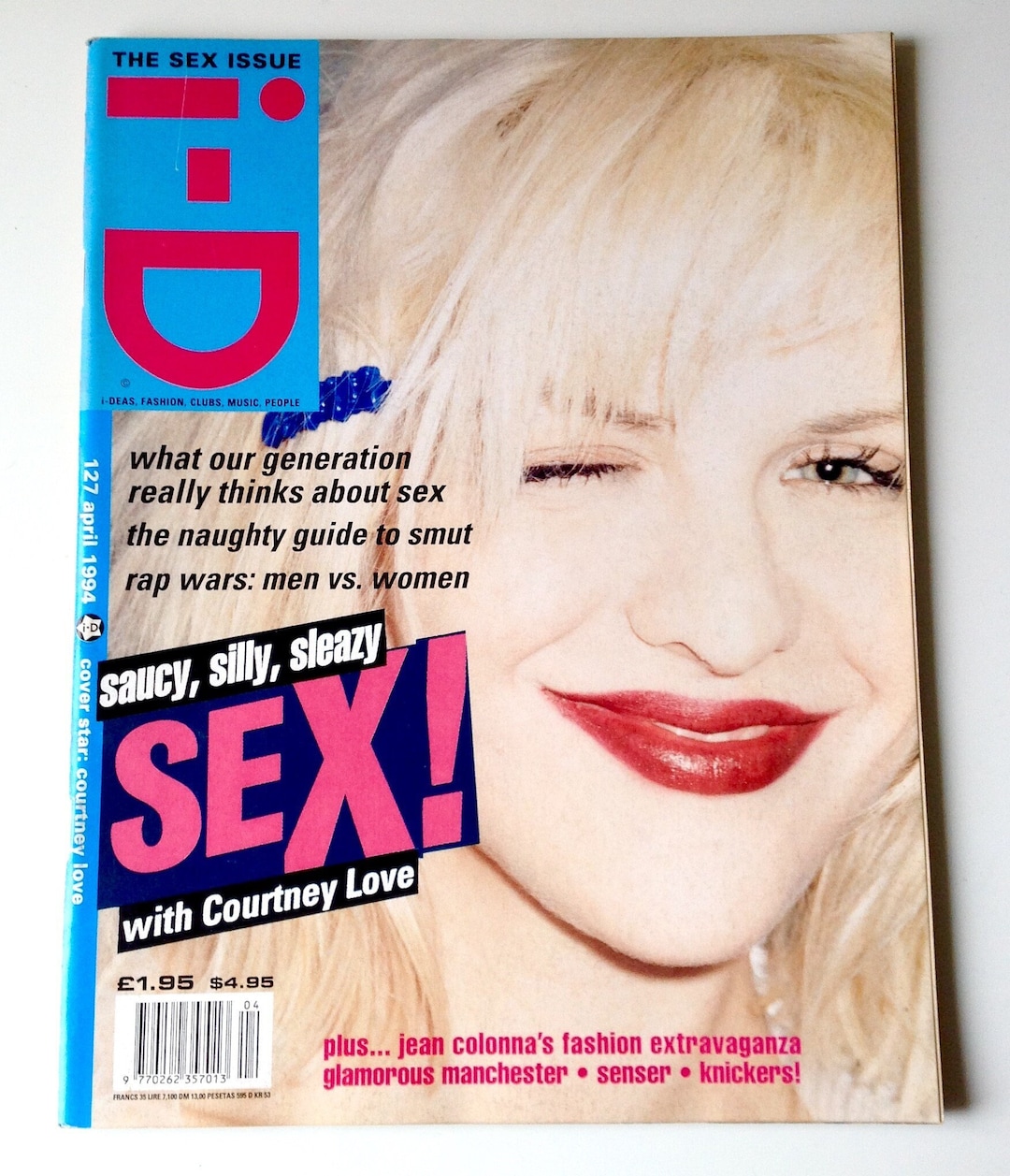 I D Magazine Apr 94 The Sex Issue Courtney Love Juergen Teller Kristen Mcmenamy Jean Colonna