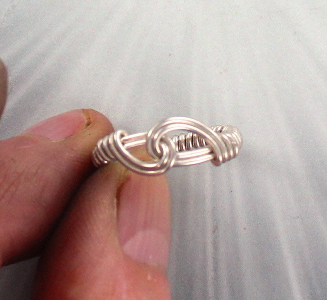 Sterling Silver Ring - Wire Wrapped, Silver Ring, Gift for Her - Hand ...