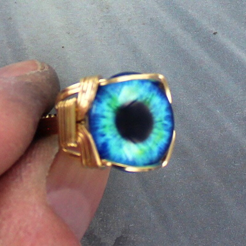 Glass Eye Ring - Etsy