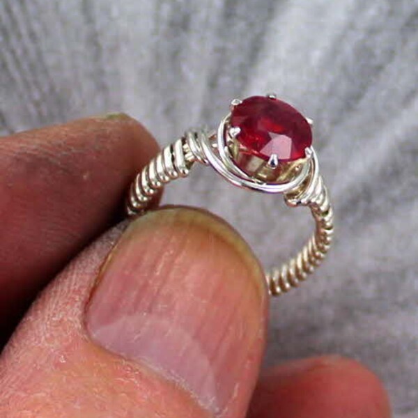 Red Ruby Ring - Etsy