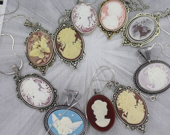 Cameo Necklaces - Etsy
