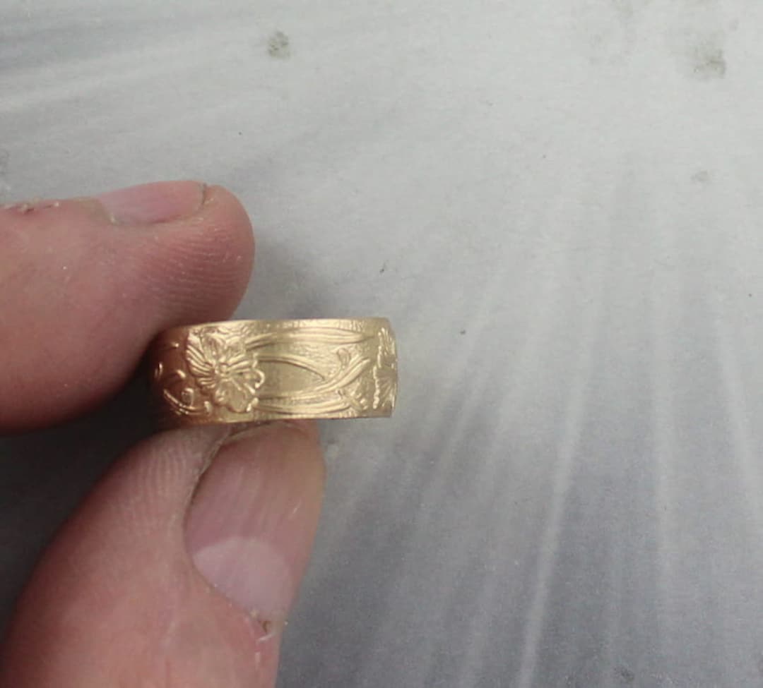 14kt. Rolled Gold Ring - Wedding Band -- Engagement Ring - Gold Ring ...