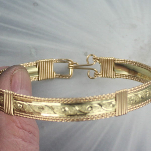 14kt Gold Bangles - Etsy