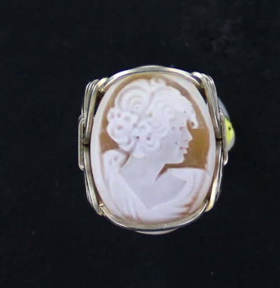 Cameo Ring Sterling Silver Vintage Sterling Silver Ring | Etsy