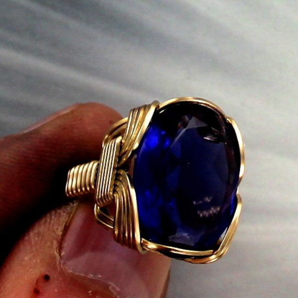 Lab Created Tanzanite Ring - Etsy