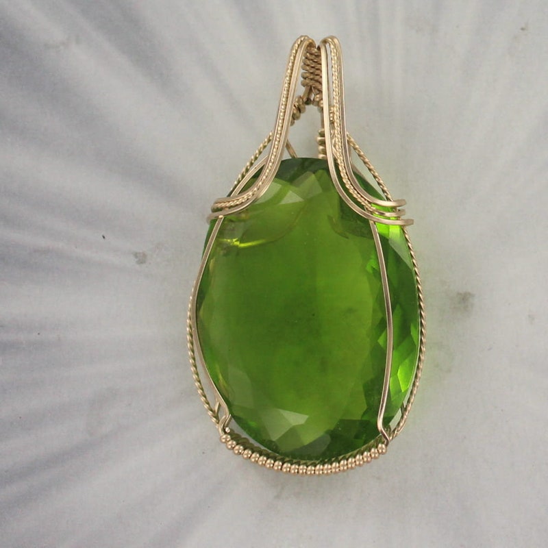 Peridot Necklace - Etsy