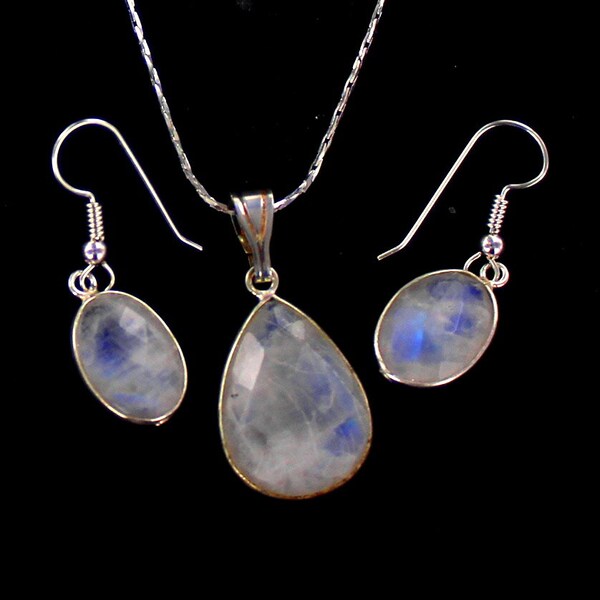 Moonstone Wedding Set - Etsy