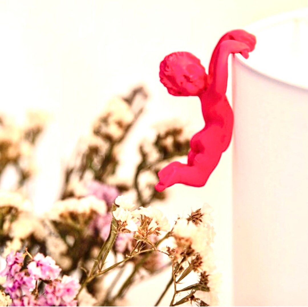 Angel in Pink Fluor, Eclectic Home Touch, Bois Flotte Decoration, - Etsy