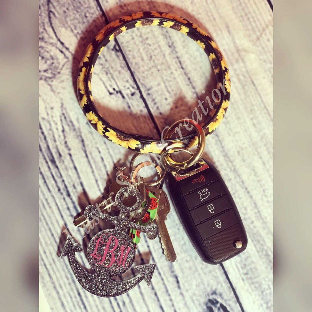 Key Ring Bracelets Key Ring Bangle Key Ring Wristlet Key Wrist Loop ...