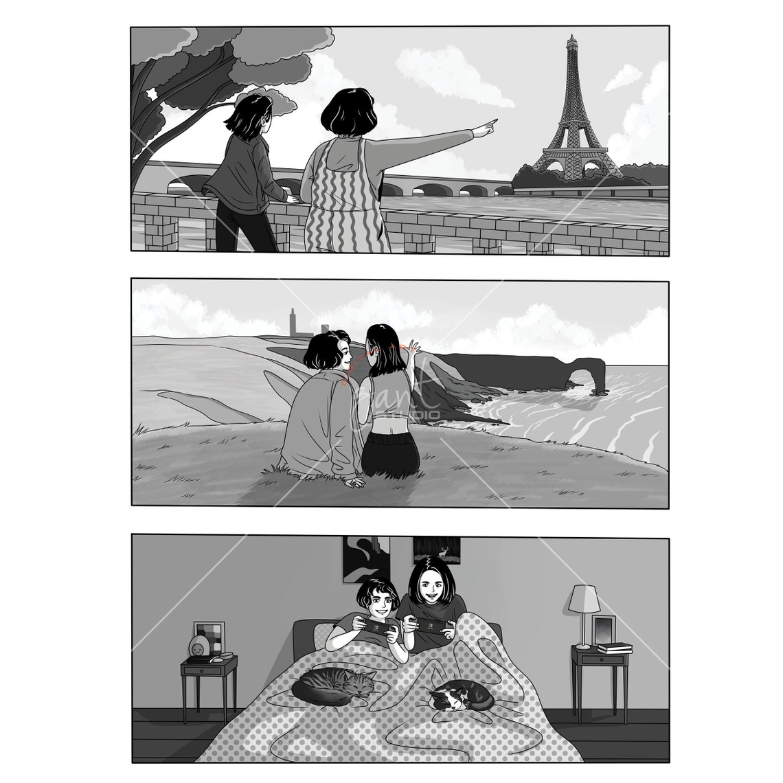 Customize & Personalize Couple Comic With Our Lovely Couple - Etsy