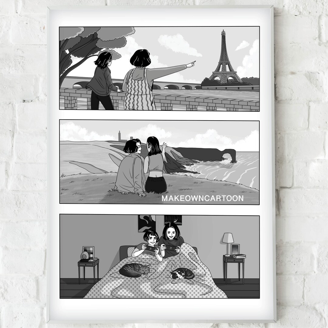 Custom Comic Art Commissions by Comic Artist & Cartoon Creator - Etsy