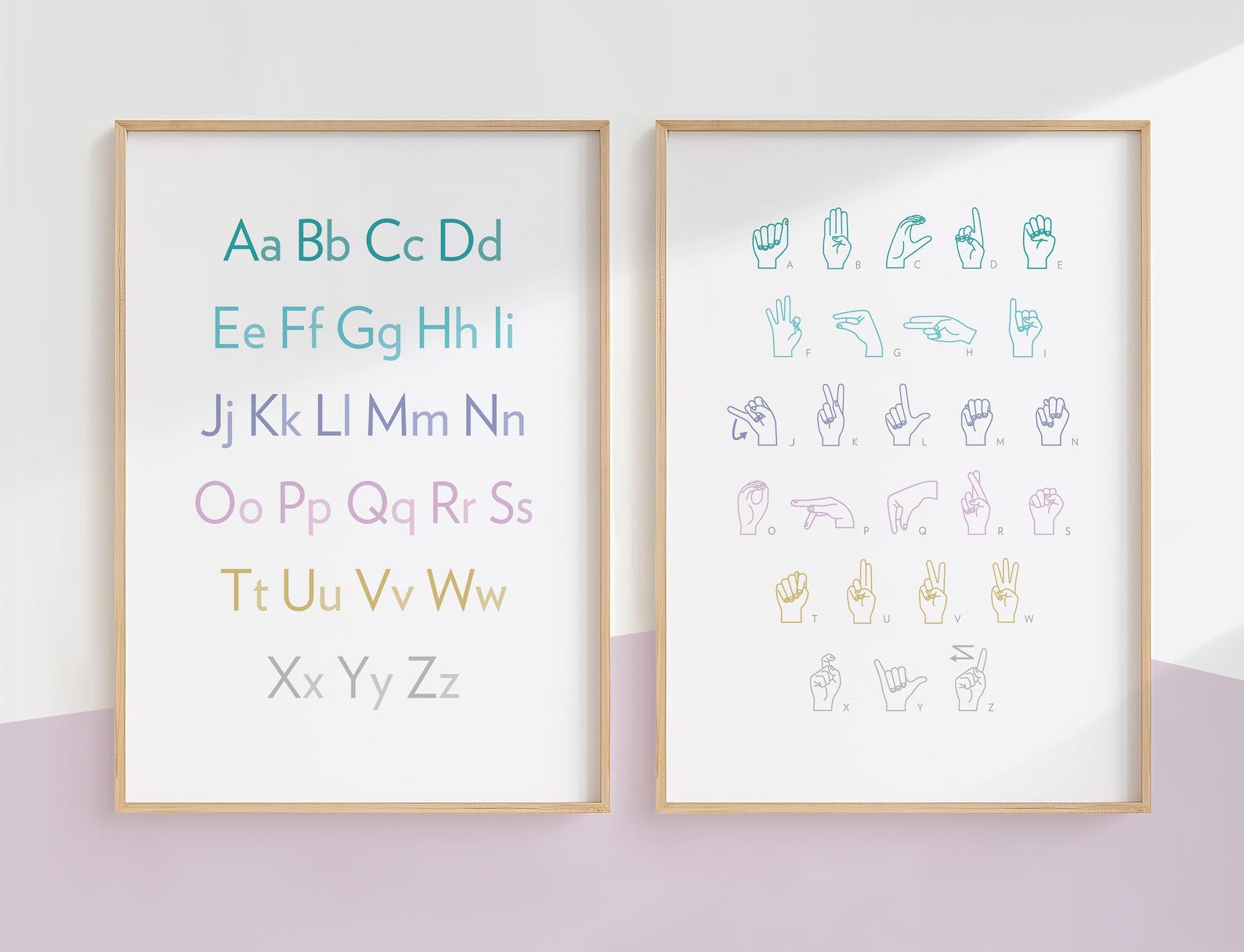 Printable Sign Language Alphabet Poster | ASL Fingerspelling Chart for ...