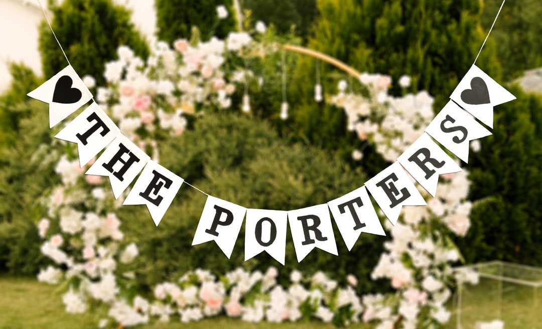 Custom Linen Banner for Baby Shower Personalized 50th Birthday Cloth ...