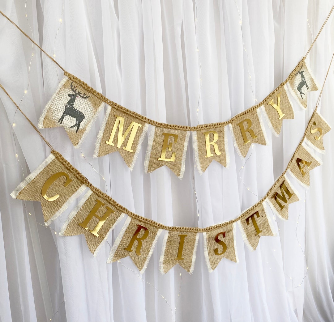 Merry Christmas Banner, Happy Holiday Decor, Christmas Banner for ...