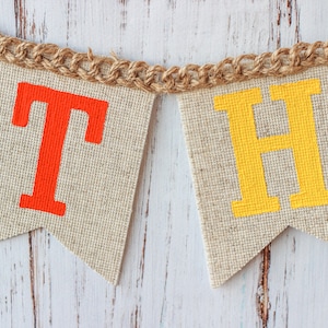 Rainbow Happy Birthday Banner Burlap Custom Name Birthday Banner ...