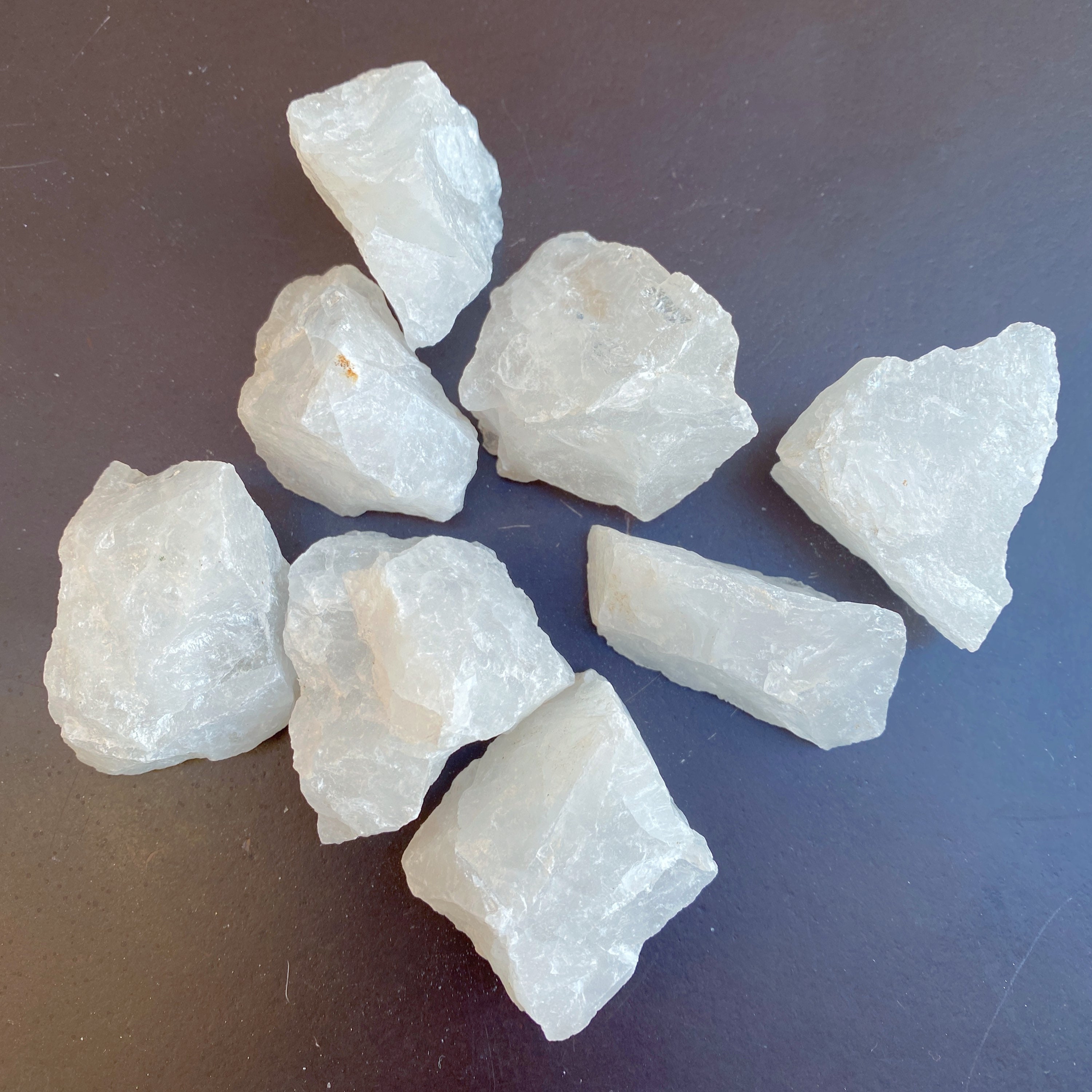 Rough Snow Quartz Chunk Common Quartz Raw Quartz - Etsy