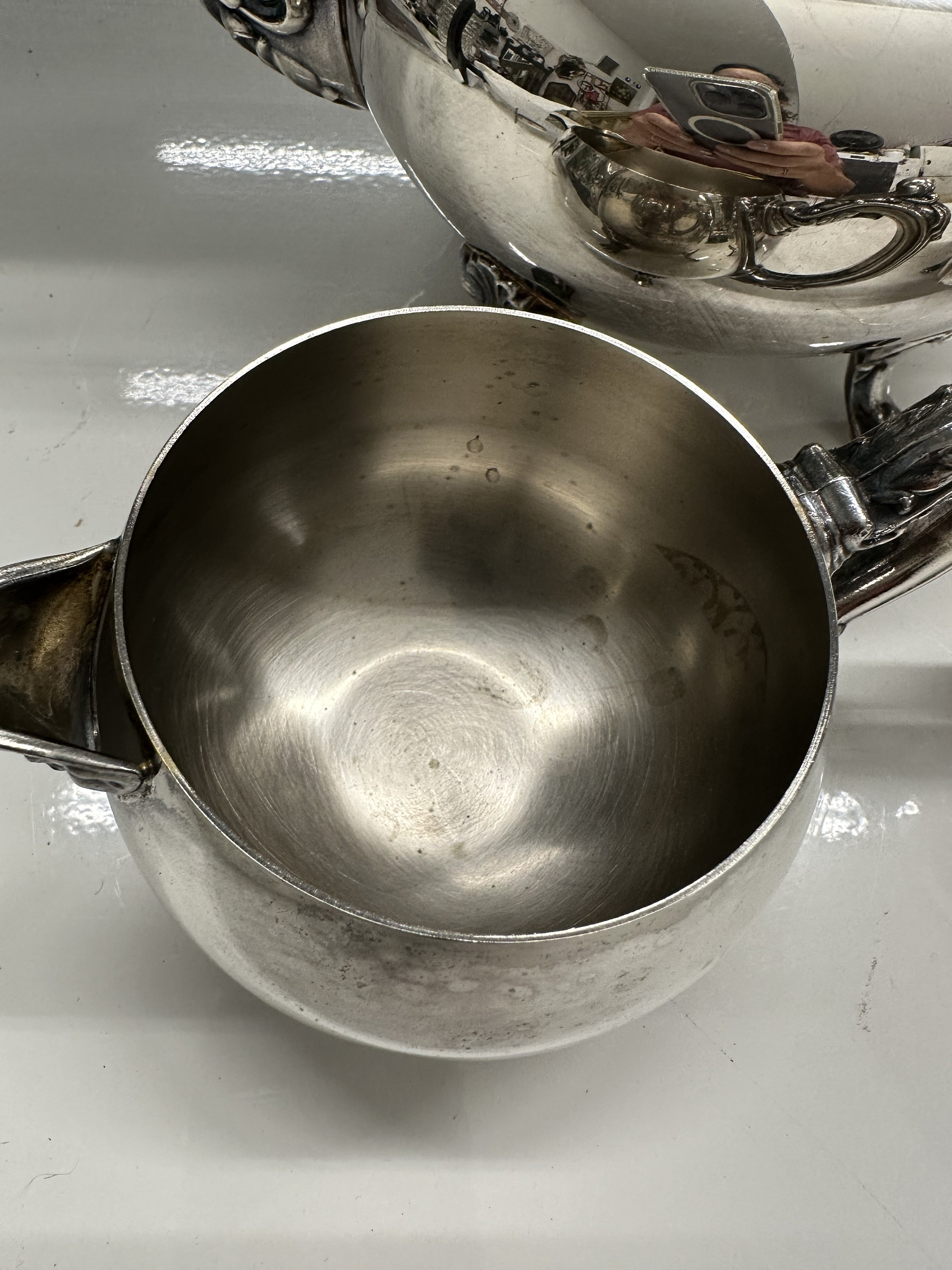 Ornate Oneida Silver Coffee/ Tea Set and Tray - Etsy