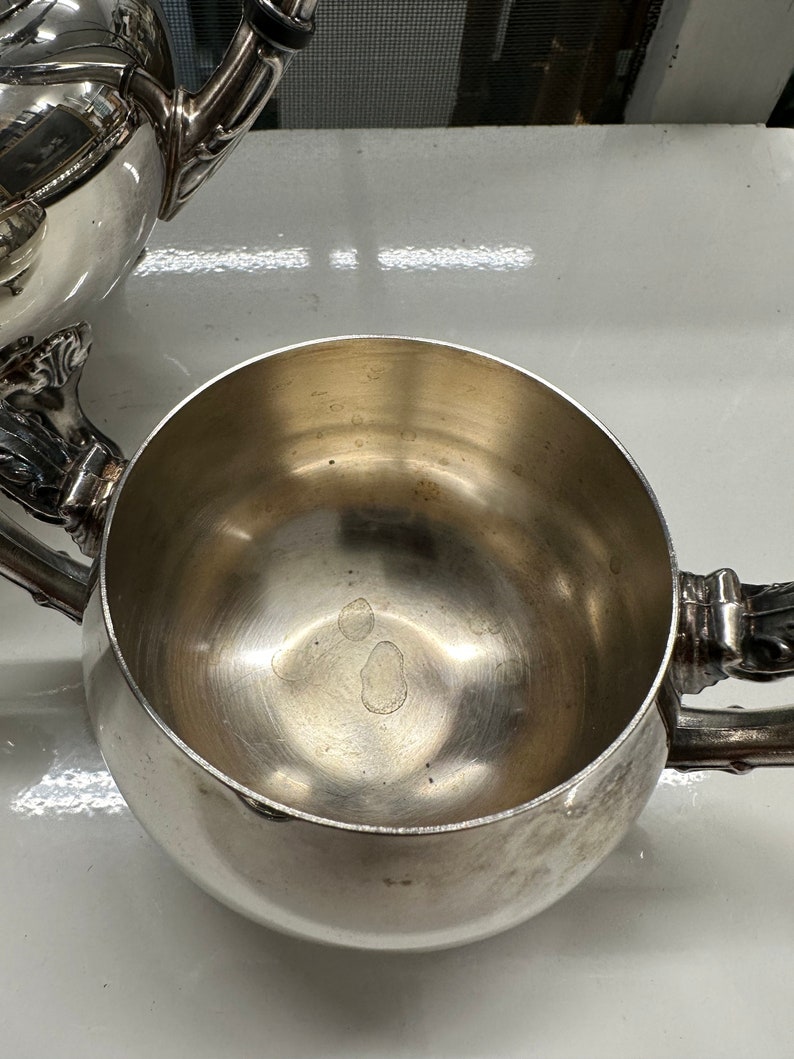 Ornate Oneida Silver Coffee/ Tea Set and Tray - Etsy