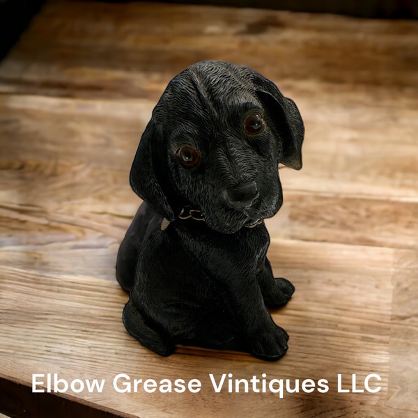 Black Lab Figurine - Etsy