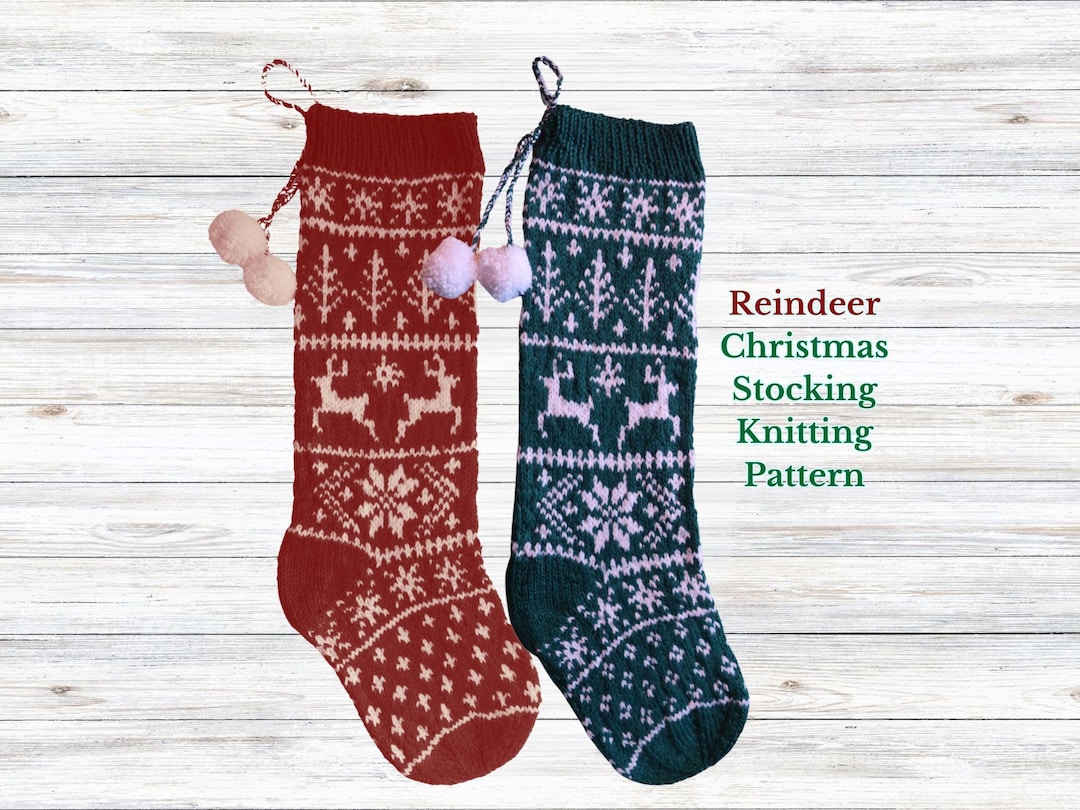Deck the Halls with this Free Christmas Stocking Knitting Pattern ...