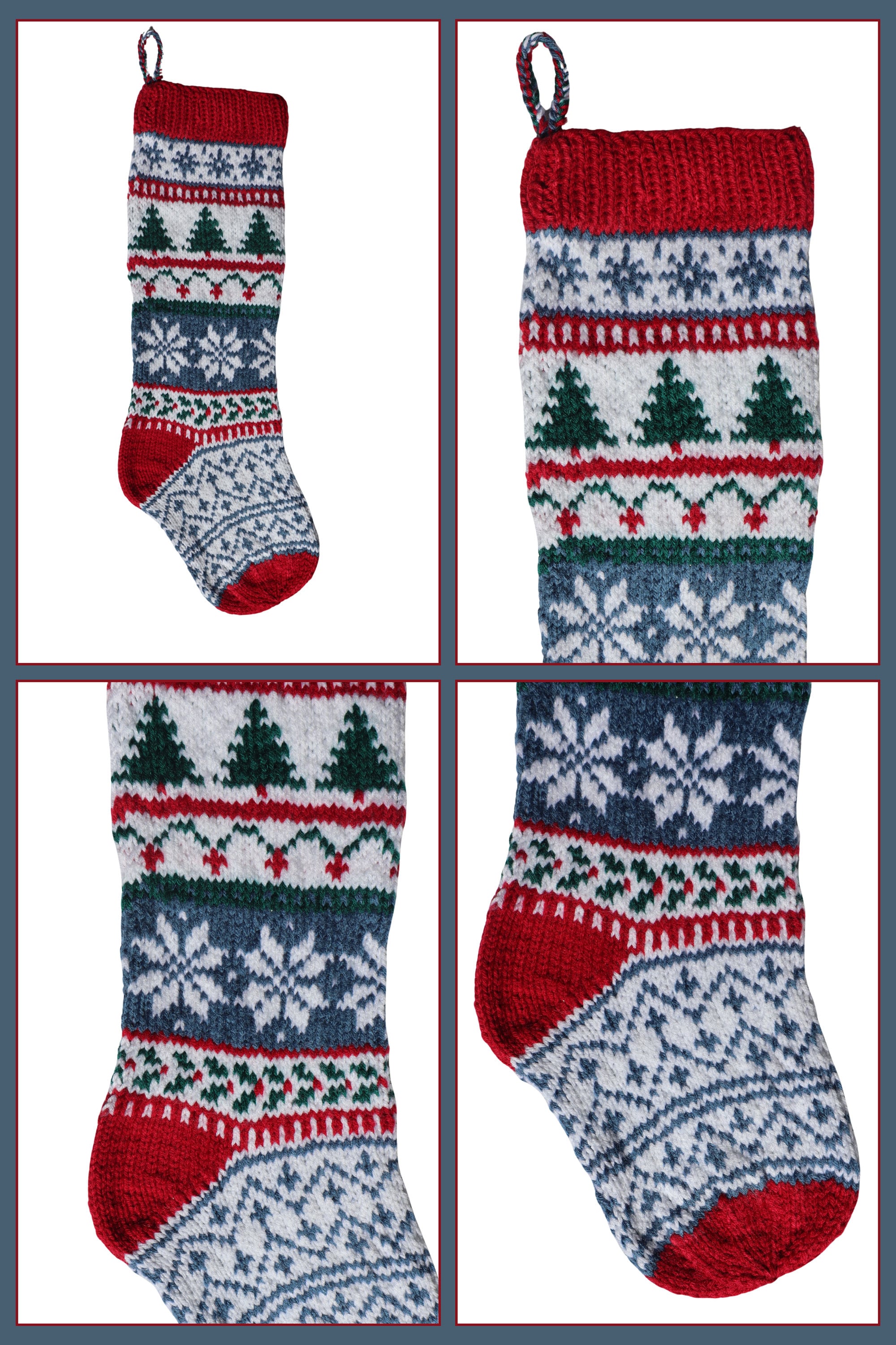 Christmas Stocking Knitting Pattern: Fair Isle Holiday Decor (PDF ...