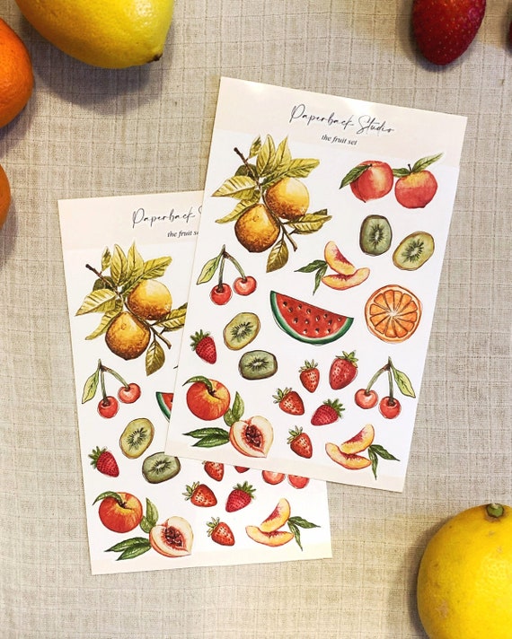 Embellishments Craft Supplies & Tools Cute Stickers Fruit Stickers ...