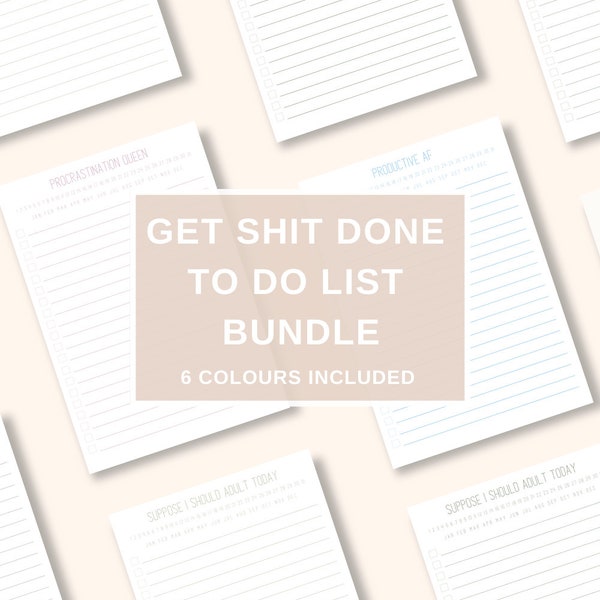 Get Shit Done Planner - Etsy