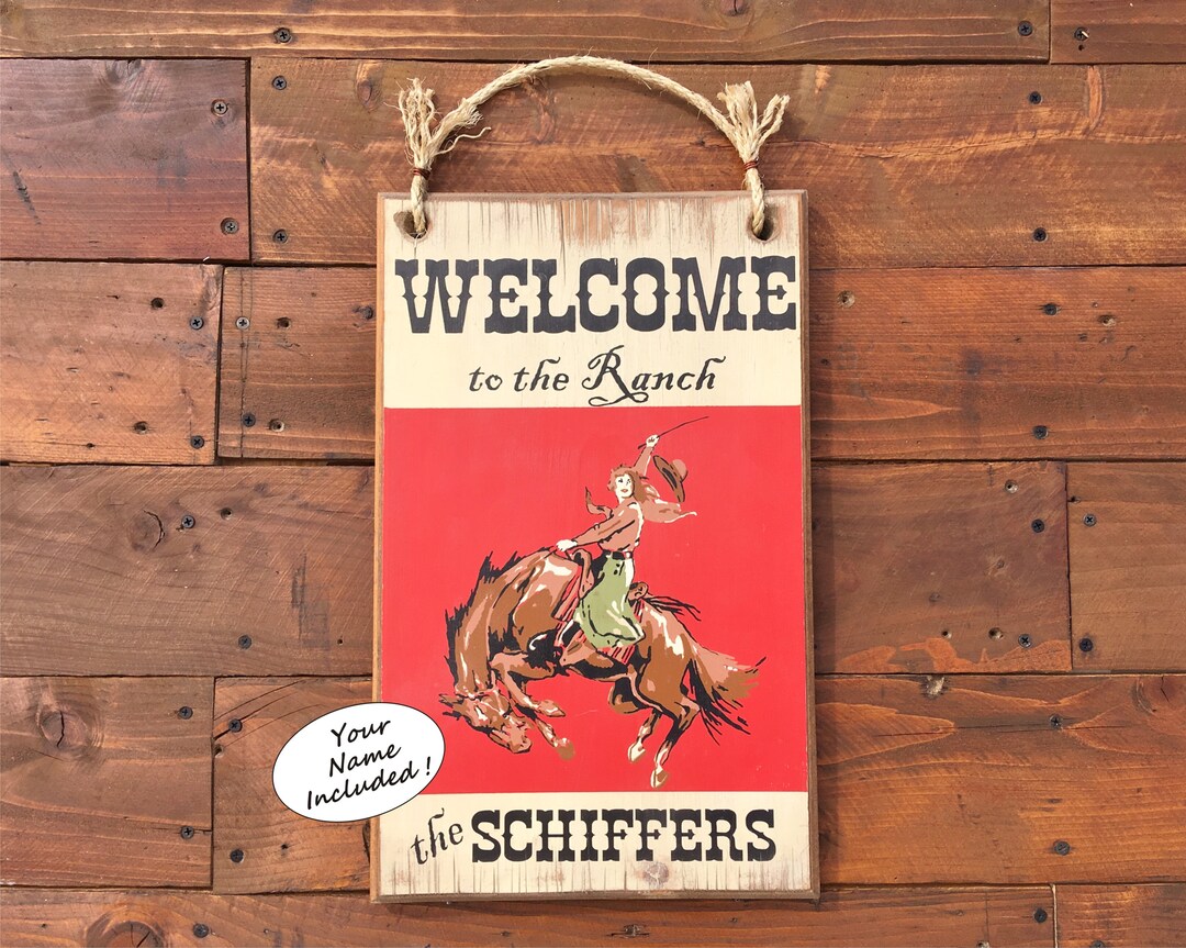Welcome to the Ranch Sign, 18" - Etsy