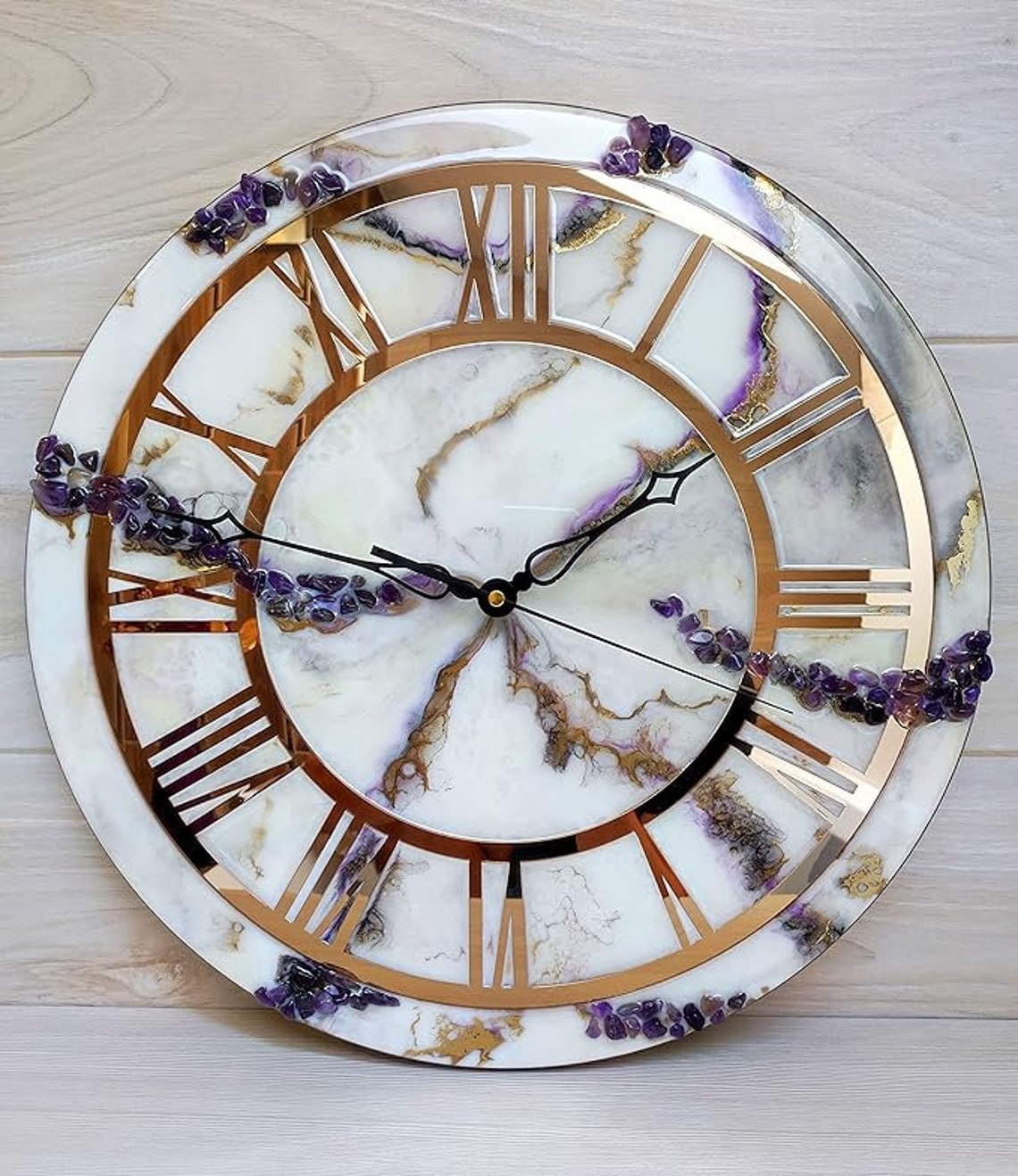 Roman Numeral Clock Number Frame 16 Inch Clock Face for Resin, Crafts ...