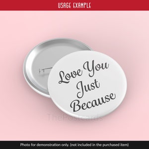 Love You Just Because SVG Cut File, Printable Clip Art, Lovely Romantic ...