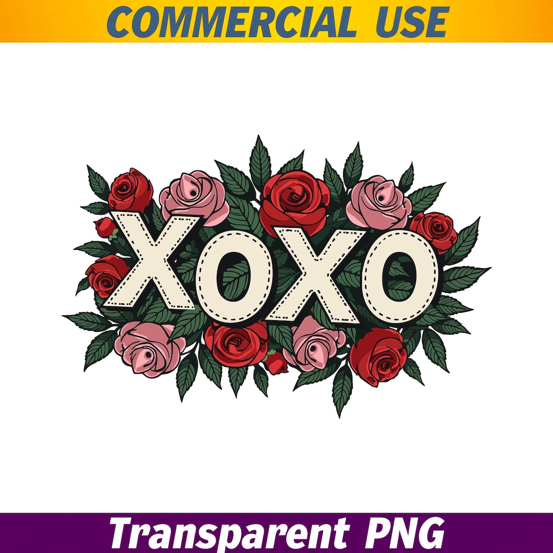 Floral Valentine PNG | Xoxo Clip Art | Valentine Red Roses Clipart ...