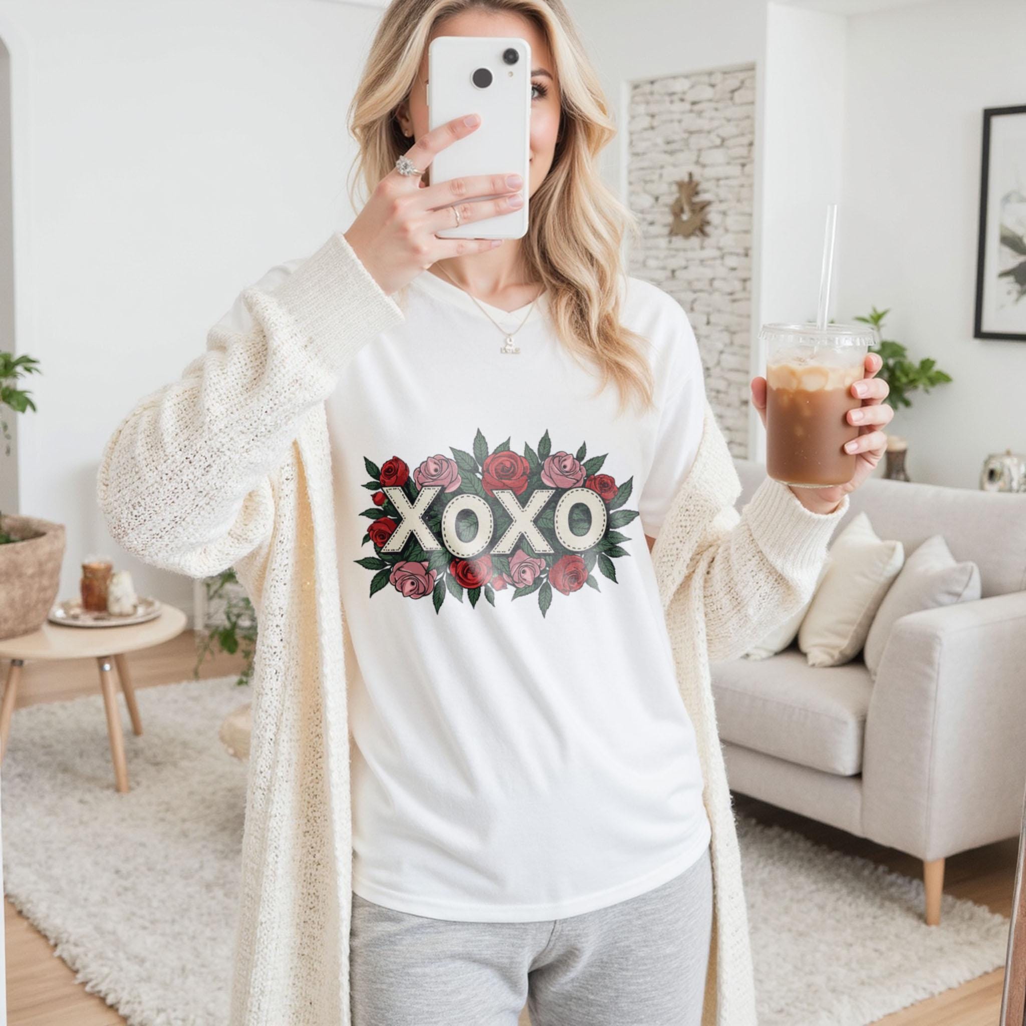 Floral Valentine PNG | Xoxo Clip Art | Valentine Red Roses Clipart ...