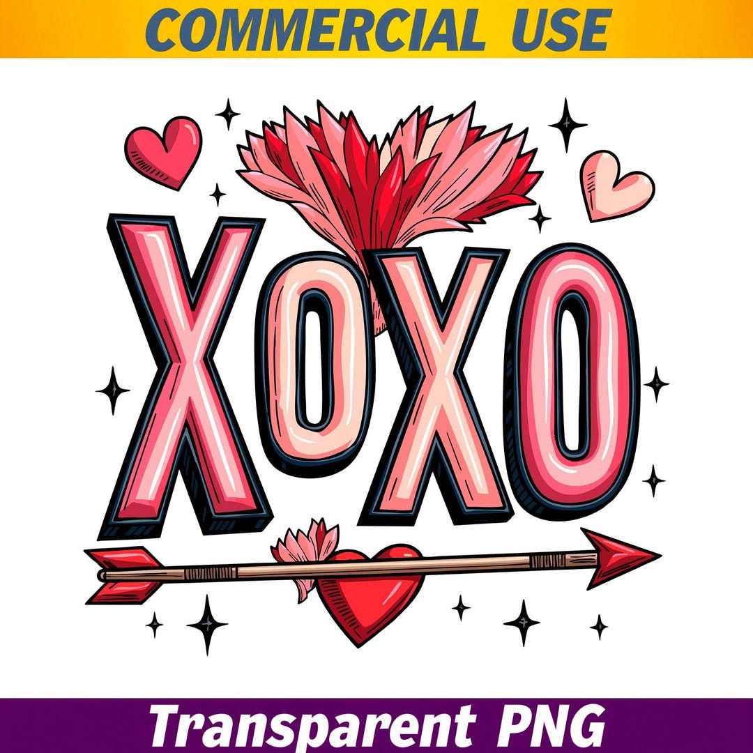 XOXO Png | Valentine Clipart | Digital Art for XOXO Shirt & Sweatshirt ...