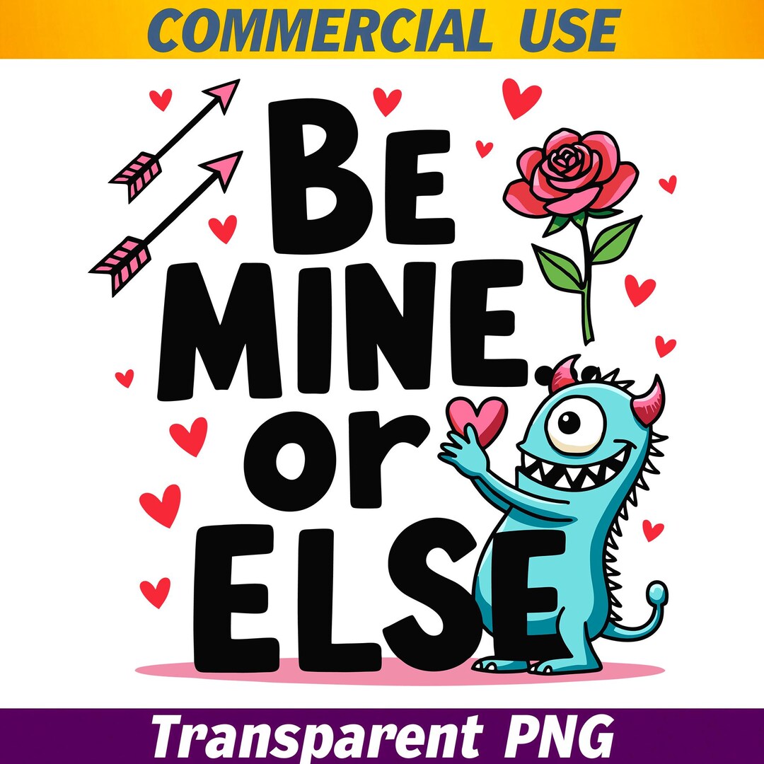 Romantic Clipart and Love PNG | Be Mine or Else Valentine Vibes ...