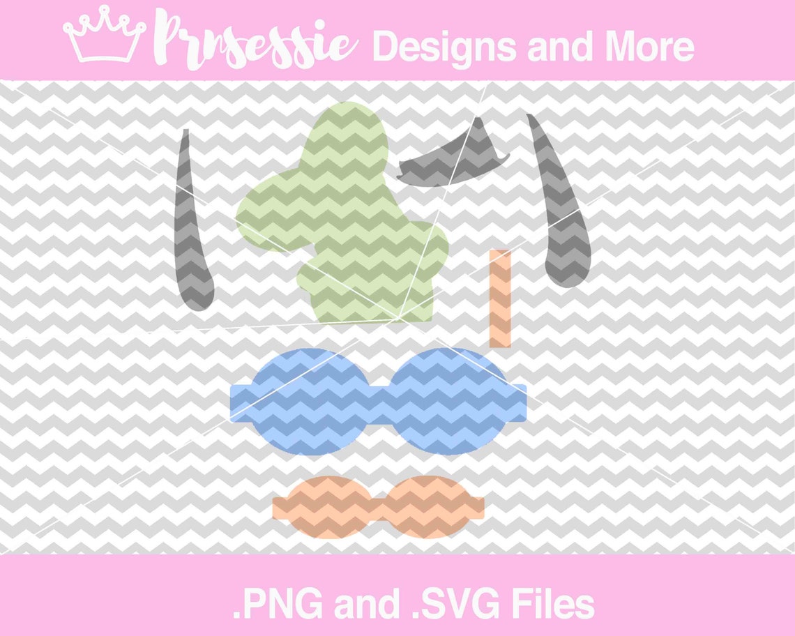Digital SVG, DXF, PDF Goofy Inspired Hair Bow Template - Etsy