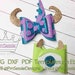 Digital SVG DXF PDF Eyeball Monster Bow Template - Etsy