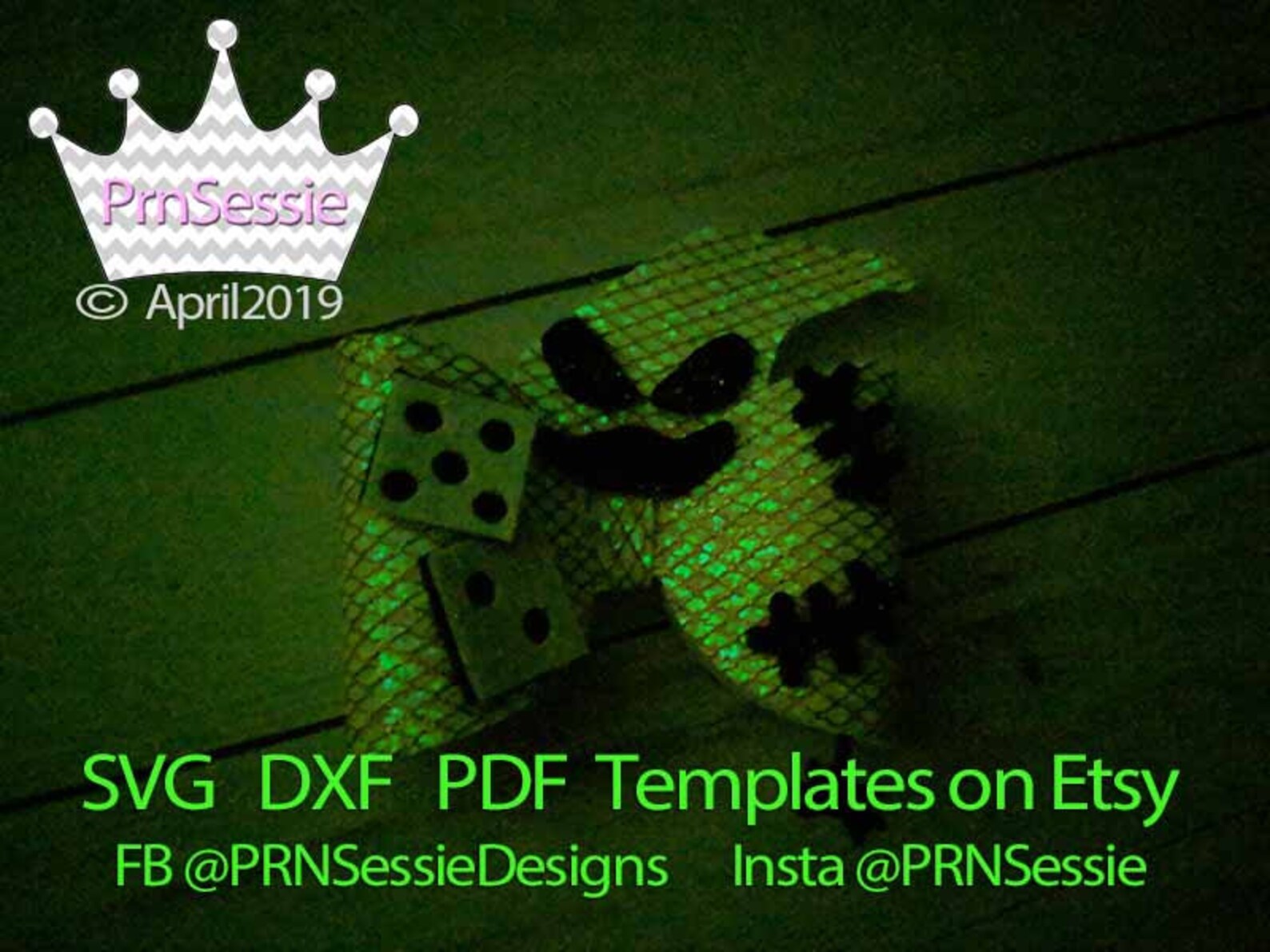 Digital SVG DXF PDF Nightmare Bow Template Bundle Jack and - Etsy