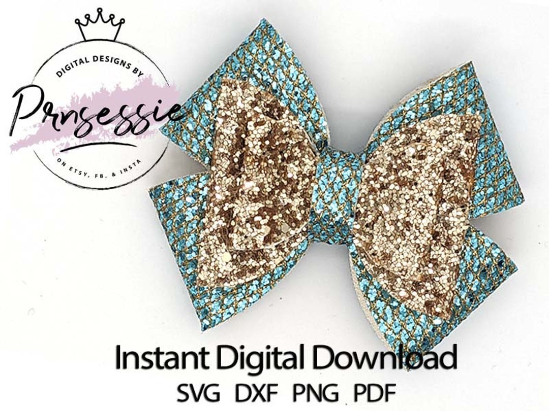 Digital SVG, DXF, PDF Fairy Bow Template, Digital Bow, Bow Template ...